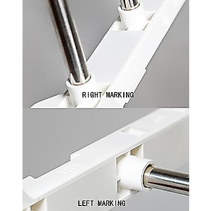 JAUZVIL Expandable Shoe Racks Metal Free Standing Shoe Shelf Shoe Storage Organizer For Entryway Closet (White, 4 Tiers)