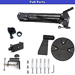 2in1 Wall Phone Mount,Overhead Camera Mount for iPhone Samsung Live Streaming,Baking,Craft,Videos,Online Lessons - Acetaken