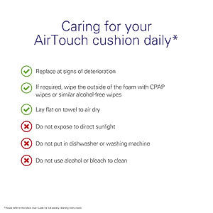 ResMed Airtouch N20 Cushion - CPAP Nasal Mask with Memory Foam Cushion & Magnetic Clips - Premium CPAP Part - Small