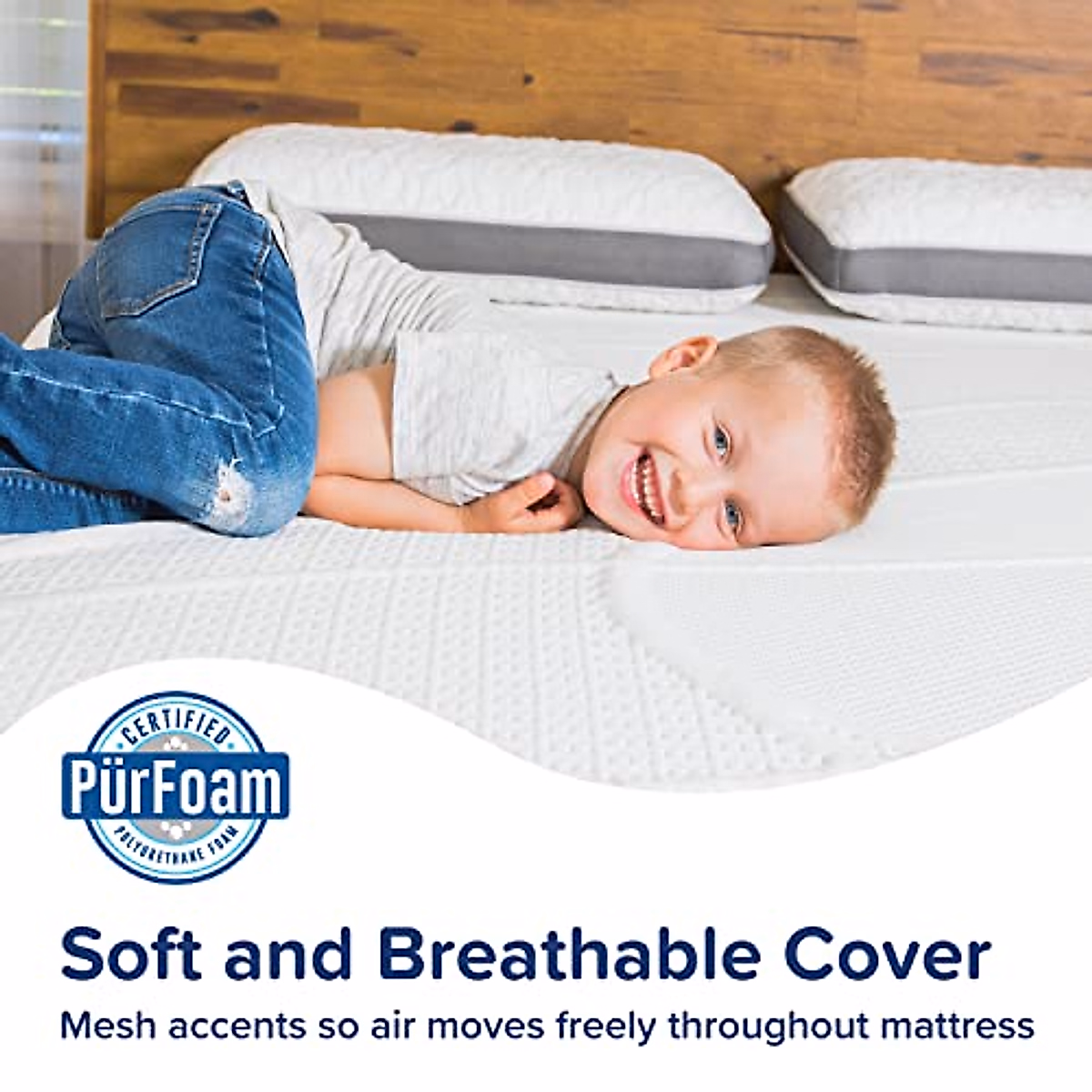 Perfect Cloud Made in The USA UltraPlush Charcoal-Infused 10-inch Memory Foam Mattress - Bed-in-a-Box (Full)