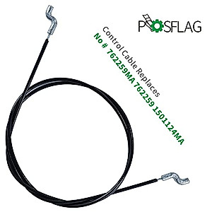 POSFLAG 762259MA Auger Drive Cable with F6RTC Spark Plug Replaces Murray 762259, 1501124MA for Murray 7524ES, 824LD, BL924R, CL61750R, HN421, ML61900R, MN421, PM40, PSB210, SN421, ST661BS Snowthrowers