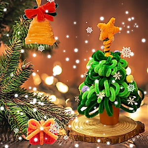 180 Pieces Pipe Cleaners Chenille Stem, Orange Craft Pipe Cleaners, 11.8inch Christmas Pipe Cleaners Chenille Stems for DIY Art Crafts Decorations Supplies (Golden)