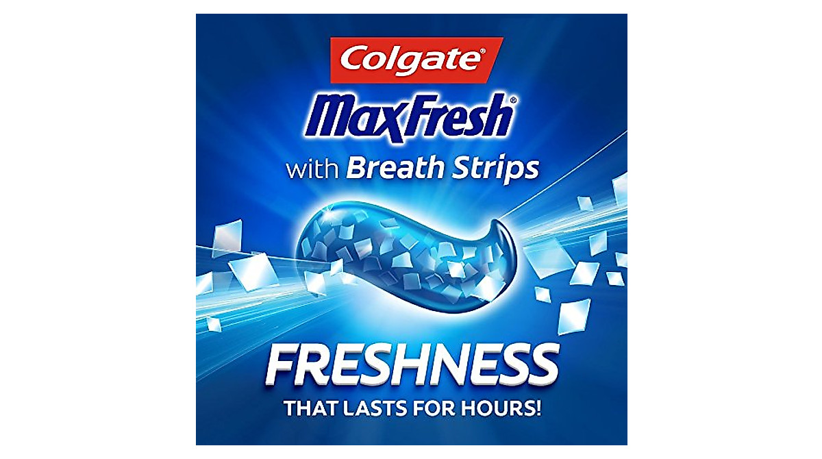 Colgate Max Fresh Toothpaste with Mini Breath Strips - Cool Mint
