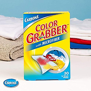 Carbona Color Grabber™ | Protects Laundry From Color Runs or Bleeds | Mix Whites & Colors | In-Wash Dye Grabbing Sheets | 30 Count Per Box, 3 Pack