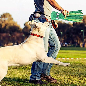 NBiefuny Dog Squeaky Toys Octopus - Crinkle Plush Dog Toys for Puppy Teething, Durable Interactive Dog Chew Toys for Small to Medium Dogs Training and Reduce Boredom, 3 Pack (Green+Octopus)