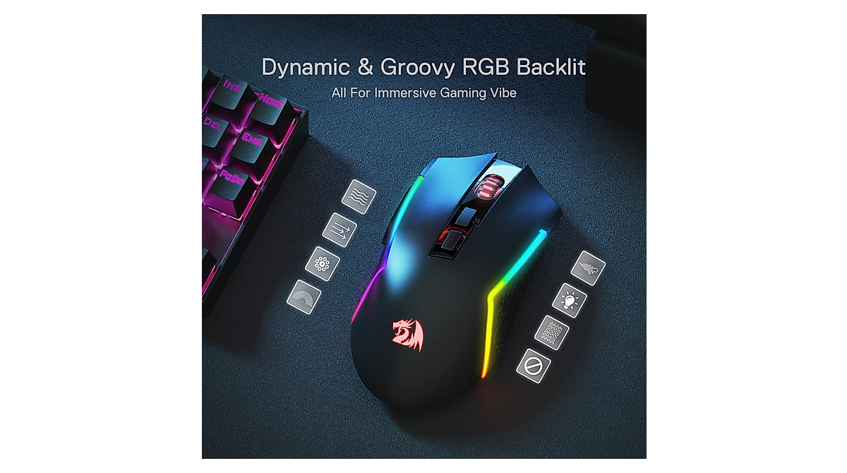 Redragon M693 Wireless Gaming Mouse | 8000 DPI Performance