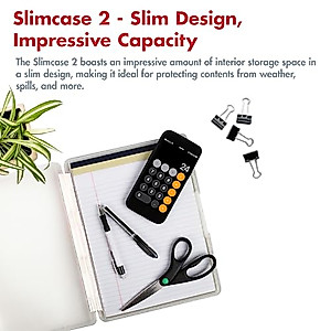 Dexas Slimcase 2 Plastic Clipboard with Storage and Side Opening, Jelli Granite, Office Supplies Clipboards to Organize, Carry and Store, A4 Holder, Style and Functionality Nursing Clipboards