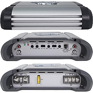 SoundXtreme Audio System ST1000.2 Stereo Car Amplifier - 2000 Watt Amp, 2/4 Ohm Stable, Class A/B, Mosfet Power Supply, Remote Subwoofer Control, Subwoofer Amplifier