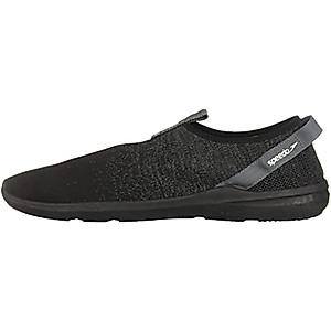 Speedo Men's Water Shoe Surfknit Pro, Black/White/Red, 10