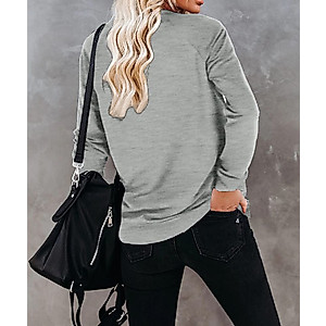 KIMSOONG Christmas Sweatshirts for Women Believe Sweatshirt Funny Christmas Sweaters Lightweight Blouse Xmas Hat Holiday Tops