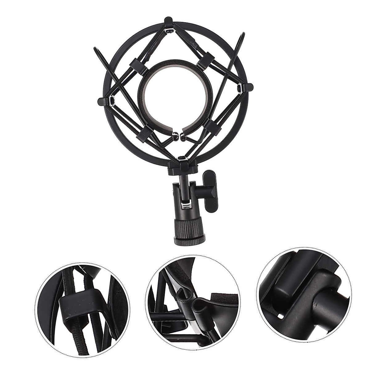 SUPVOX 1pc Microphone Shock Mount Portable Mic Stand Microphone Holder for Mic Stand Condenser Microphone Mount Shockproof Microphone Holder Usb Mic Microphone Shockproof Stands Mic Mount