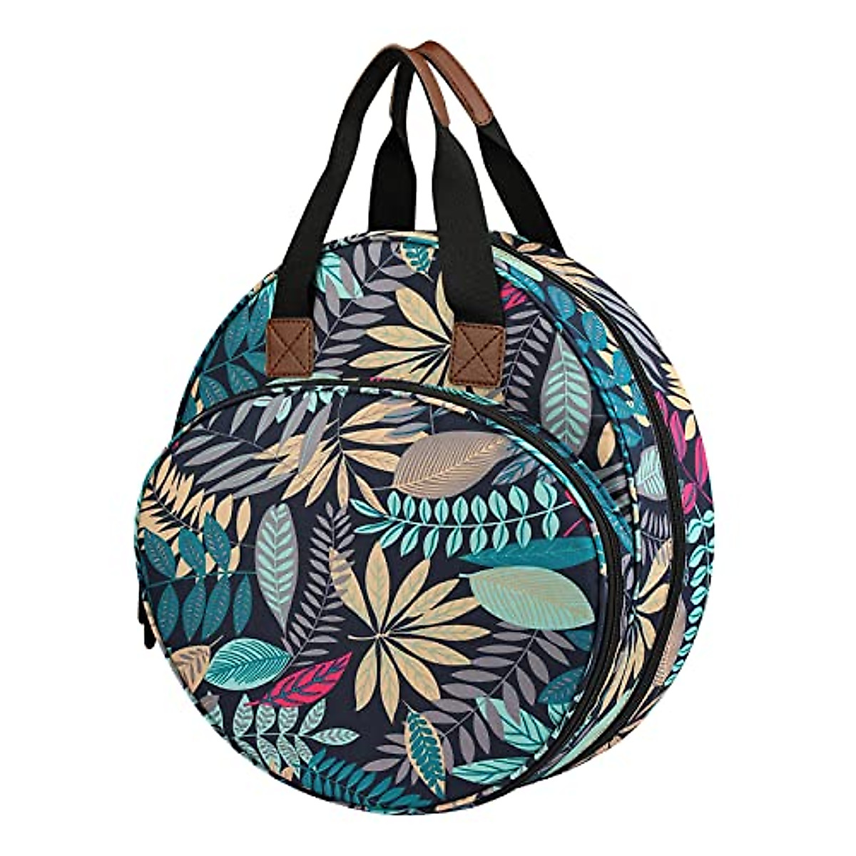 menolana Knitting Bag, Travel Yarn Storage Tote Organizer, Unfinished Embroidery Project Bag, Crochet Hooks, Knitting Needles and Accessories, Large Capacity