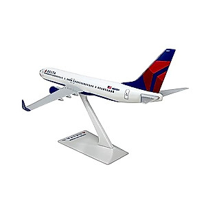 Flight Miniatures Delta 737-900ER (07-Cur) 1:200 Scale - Miniature Model Airplane Plastic Snap-Fit - Authentic Replica of Delta Airlines Livery - Part #ABO-73790H-008