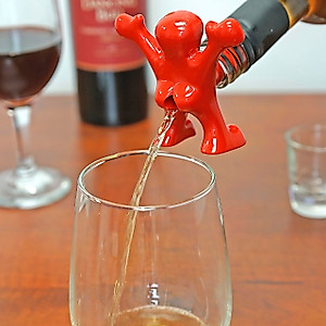 Fairly Odd Novelties FON-10194 Sir Perky Novelty Wine Pourer, One Size, Red
