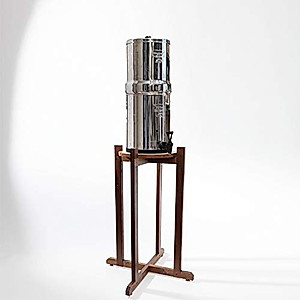 Water Filter Stand for Royal, Big, Imperial Dispensers Made In USA Floor Water Dispenser Holder (Walnut)