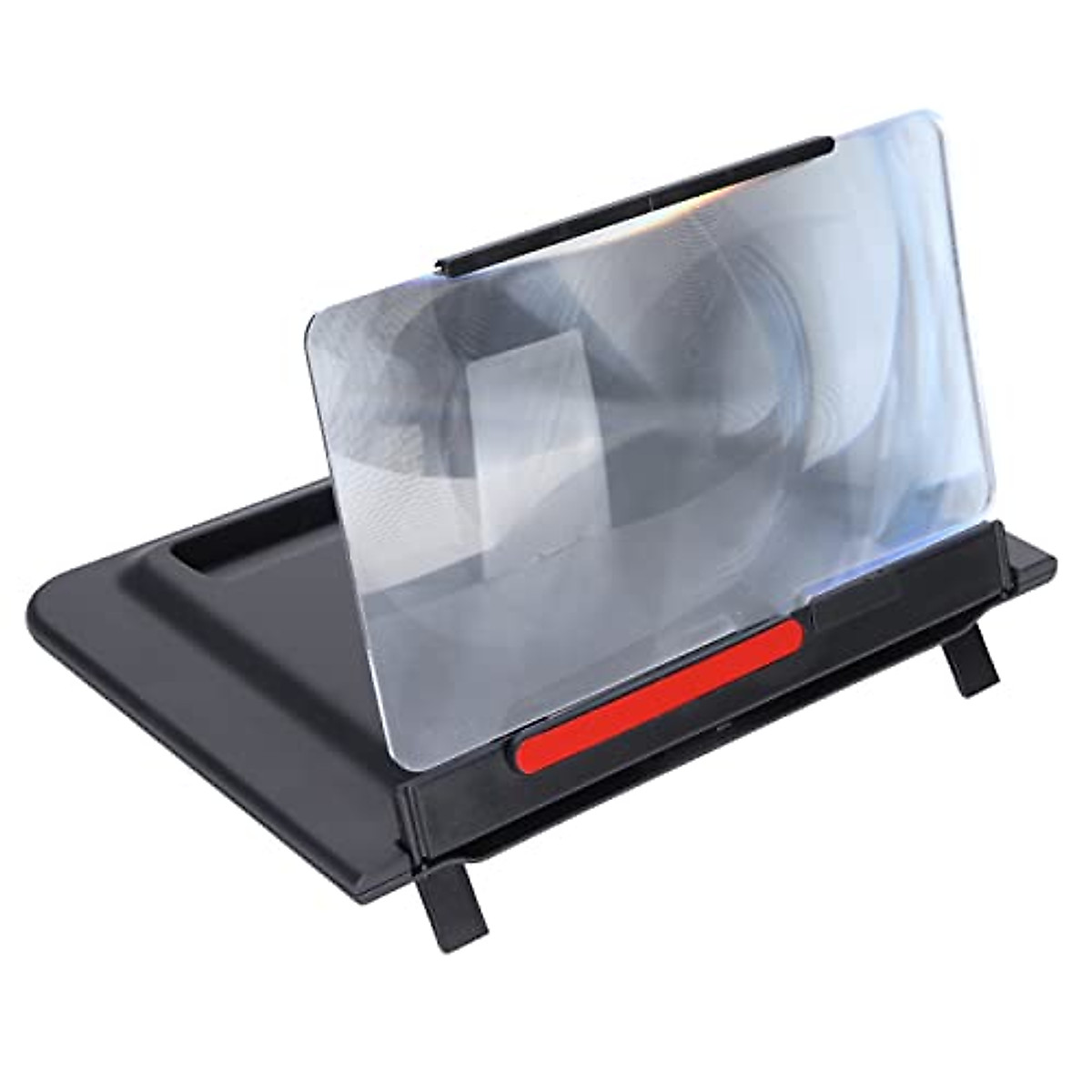 Byged 3D HD Phone Screen Amplifier,12 Inch Foldable Phone Horizontal Vertical Screen Magnifier,Phone Stand for Movies Videos Games