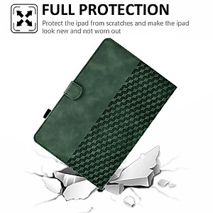 Varohix Case for iPad Mini 5 2019, iPad Mini 4 2015 PU Leather Folio Stand Case Smart Cover Multi-Angle Viewing with Pencil Holder for iPad Mini 5/4/3/2/1-Retro Green