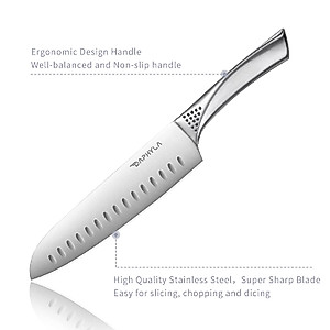 Daphyla Kitchen Knife Set,3Pcs Chef Knife,Ultra Sharp High Carbon Stainless Steel Knives with Gift Box,Dishwasher Safe For Cooking