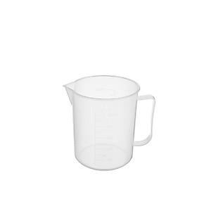 Othmro 9PCS 16oz Measuring Cup, PP Plastic Graduated Beaker, Transparent Measuring Pitcher with Handle for Lab Kitchen Liquids(500ml)