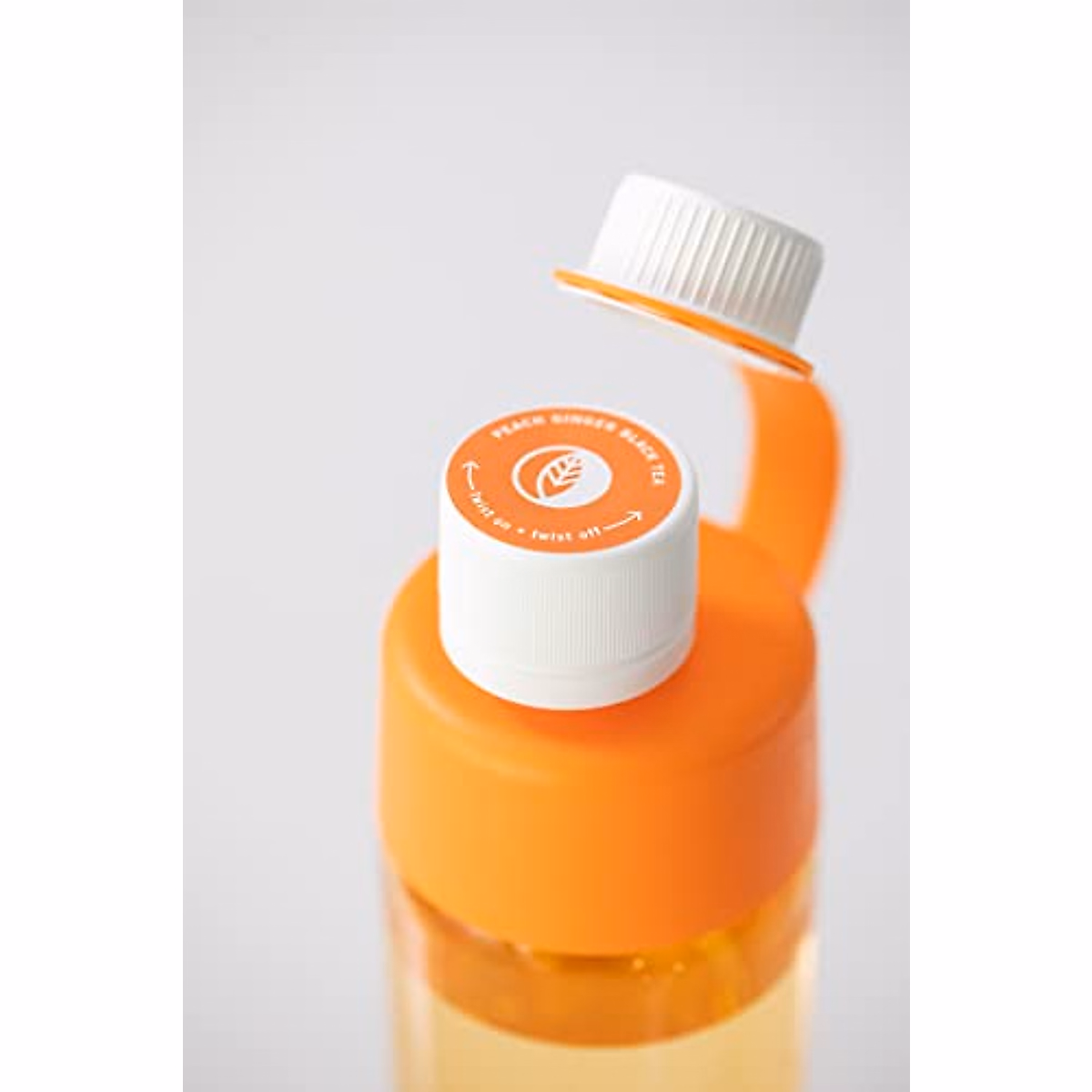 Tea of a Kind TOAK Reusable Water Bottle Starter Kit - Includes 3 Caps to Mix With Your Water, Portable Flavor Caps (Orange Bottle)