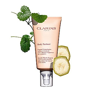 Clarins Body Partner Stretch Mark Expert | Award-Winning | Stretch Mark Cream For Pregnancy and Weight Fluctuations | Tested and Recommended By Pregnant Women | Fragrance Free | Minimal Ingredients