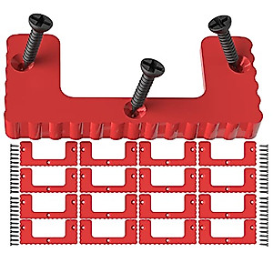 NyVoozy Milwaukee Packout Cleats, 16PCS Cleat 'n' Feet Cleats Compatible with Milwaukee Packout System, MountTool Box Storage System Anywhere (Red)