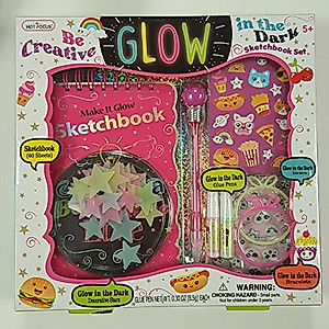 Hot Focus 262FD Glow-in-The-Dark Art Crafty Set, Green/Pink/Blue