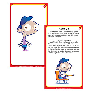 Sensory Diet Behavior and Body Awareness Flash Card Deck - Super Duper Educational Learning Toy for Kids