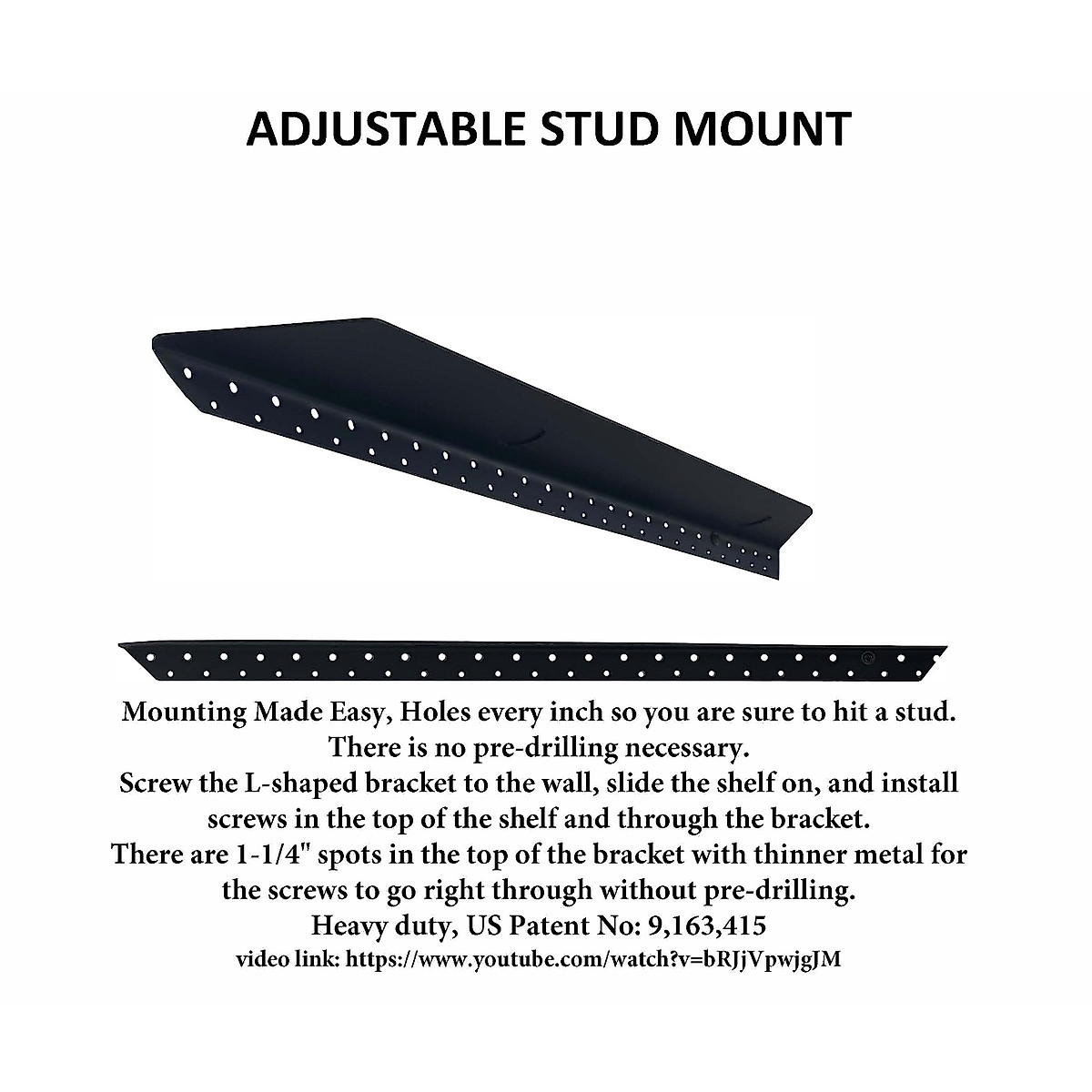 Joel's Antiques - 60 Inch Wooden Floating Shelves for Wall - Made of Natural Wood - Long Heavy Duty Rustic Fireplace Mantel & Book Shelf - Perfect for Living Room - Black 60x8x2 in