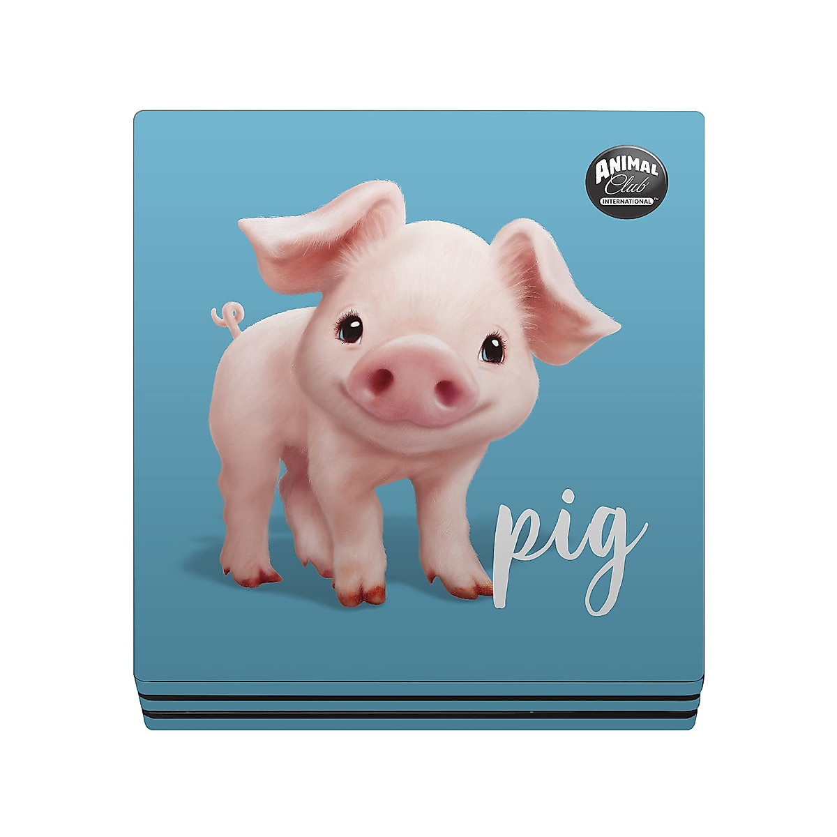 Head Case Designs Officially Licensed Animal Club International Pig Faces Matte Vinyl Sticker Gaming Skin Case Cover Compatible With Sony PlayStation 4 PS4 Pro Console