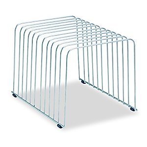 Fellowes 72012 Desktop Organizer, 11 Sections, 9" x 11.375" x 8", Wire, Silver