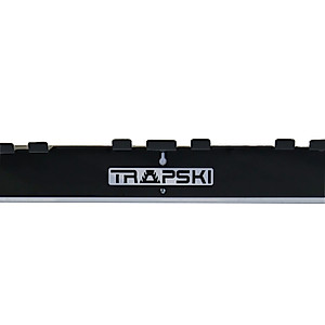 TRAPAWAY Wall Rack | Holds 4 pair of Skis or Snowboard by Bindings | Garage Organizer for Yard Tools, Gear & Equipment | Aluminum | No Moving Parts to break or pinch | Made in the USA (Black Quad)