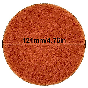 4.76-Inch Flocking Scuff Pads Conditioning Discs Polishing Pad Buffing Wheels for Furniture Automotive Cleaning, Rust Removal and More, Use Wet and Dry, 5 Different Finenesses.