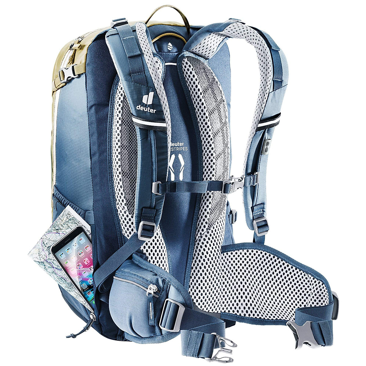 deuter Unisex – Adult's Trans Alpine 24 Bicycle Backpack, Clay-Navy, 24 L