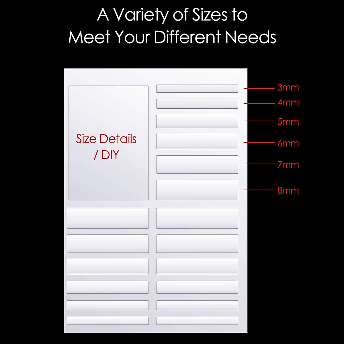 WILLBOND Ring Size Adjuster for Loose Ring Clear Invisible Ring Size Reducer Jewelry Guard Sizer Loose Ring Tightener Fit Any Rings for Preventing Ring from Loosening and Slipping Off (9 Sheets)