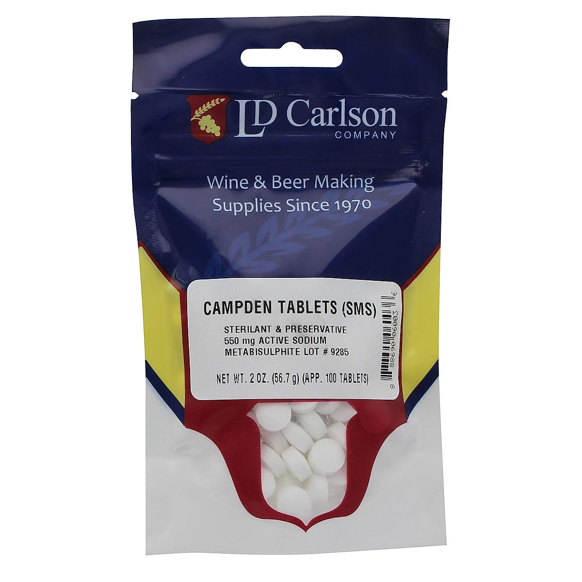 Campden Tablets (sodium metabisulfite) - 2 Oz(100 Tablets)