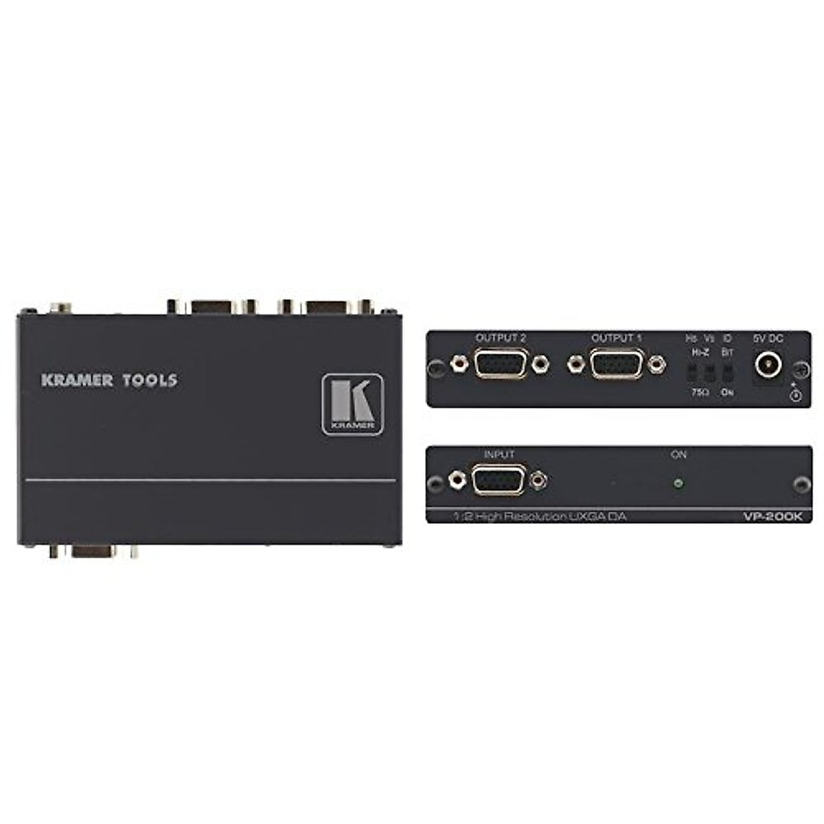 VP-200K - KRAMER VP-200K Kramer Electronics VP-200K Distribution Amplifier VGA 1 In Out 1 Kramer VP-200K 1:2 XGA DA with KR-ISP?aó Signal Processing. Selectable