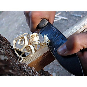 Laser Strike Knife, Black Blade, Micarta Handles, Kydex Sheath