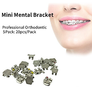 20PCS/Pack Dental Orthodontic Metal MINI Bracket Braces (1Pack MBT-022.3.4.5)