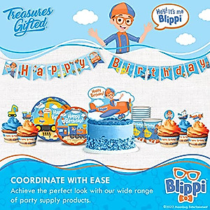 Treasures Gifted Officially Licensed Blippi Cake Topper Vehicle - Blippi Cake Decorations - Blippi Birthday Cake Topper - Blippi Birthday Party Supplies - Blippi Cake Toppers - Blippi Party Supplies