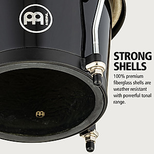Meinl Percussion HFB100BK Headliner Series Fiberglass Bongos, Black