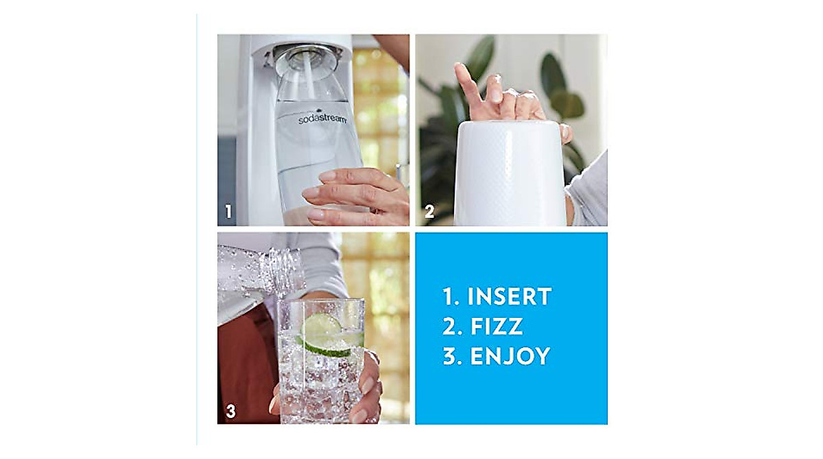SodaStream Fizzi One Touch Sparkling Water Maker – Effortless Fizz