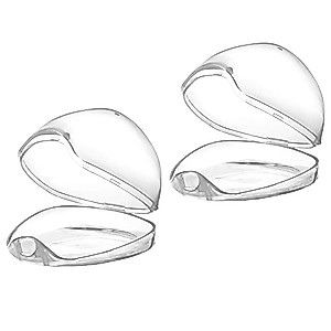 Accmor Pacifier Case, Pacifier Holder Case, Pacifier Container for Travel, BPA Free, Transparent, 2 Pack