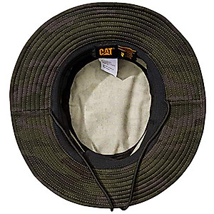 Caterpillar Men's Trademark Safari Cap, Night camo, One