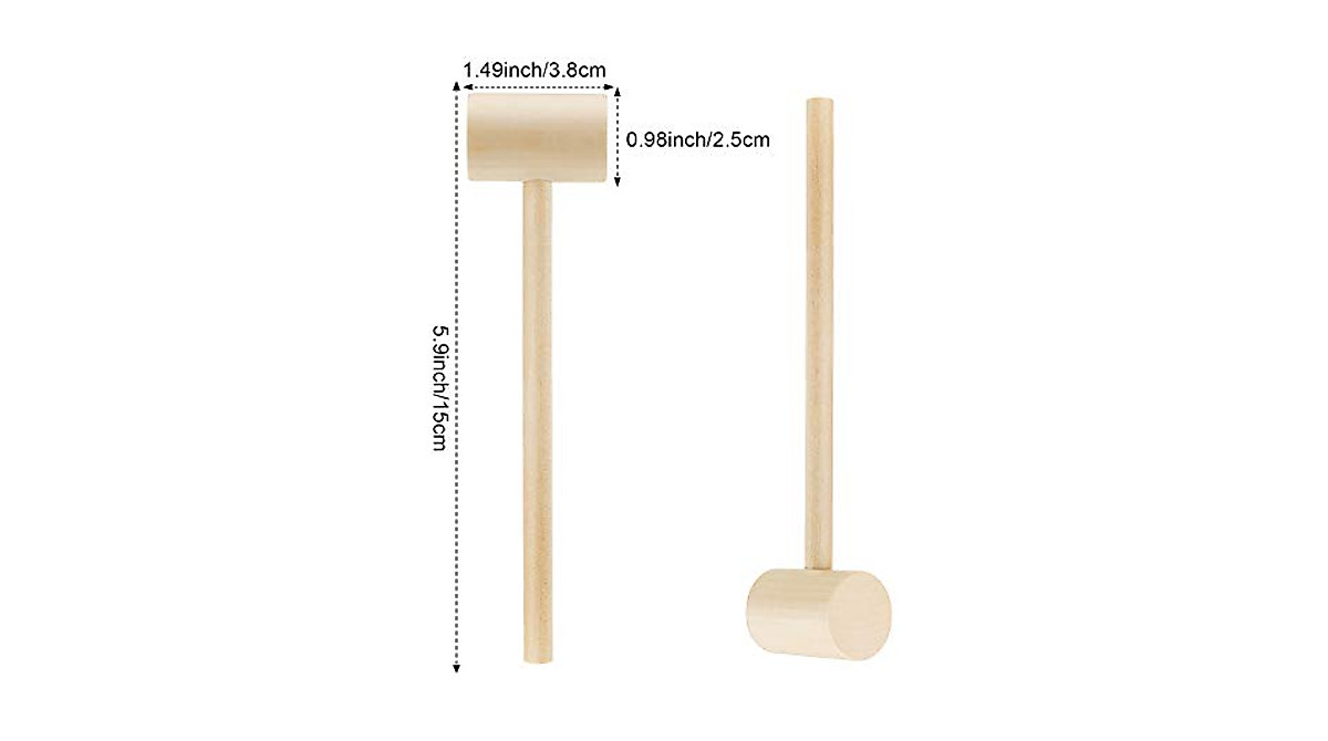 18 Mini Wooden Crab Mallets - Enjoy Seafood Effortlessly