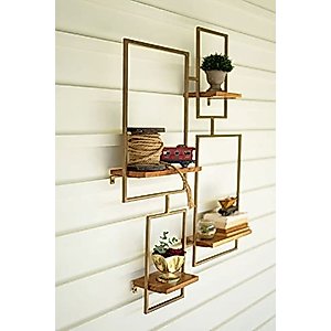 Kalalou NJH2069 Wall Unit with 4 Shelves, See Image