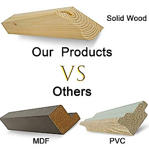 Picture Frames 8x10 White 2 Pack Nature Solid Wood for Wall Mounting and Tabletop Display