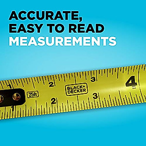 beyond by BLACK+DECKER Tape Measure, Grip Release, Autolock & Self Lock, 25-Foot (BDHT36725AP)