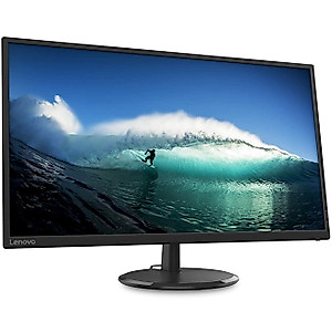 Lenovo C32q-20 31.5-inch QHD IPS Monitor, 1440p, AMD FreeSync, 4ms, 75Hz, HDMI & DisplayPort Input, Tilt, VESA Mountable, Black