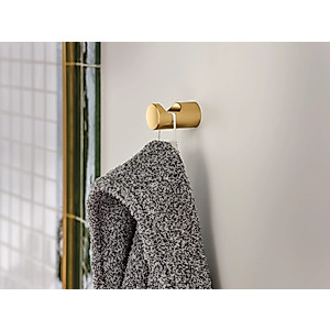 Moen Align Brushed Gold Modern Single Robe Hook, YB0403BG
